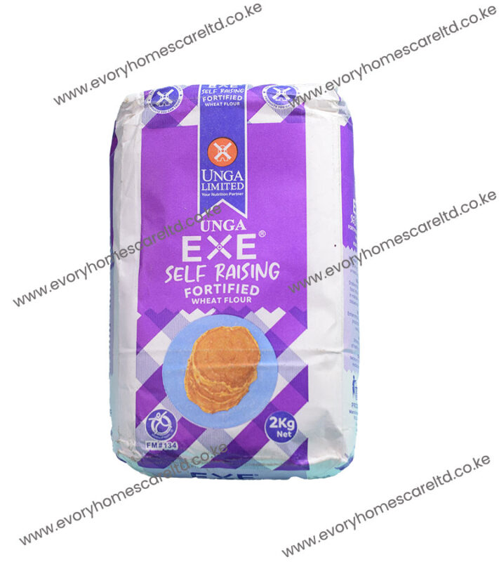 Exe Unga Self Raising Fortified Wheat Flour 2kg - Evory Homes Care Limited